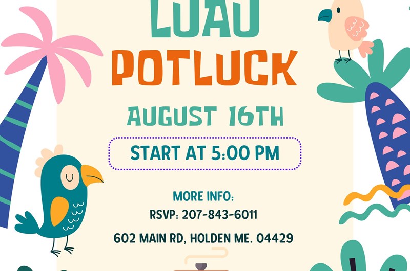 Luau Week Potluck: Event at the Bangor / Holden KOA Holiday Campground ...