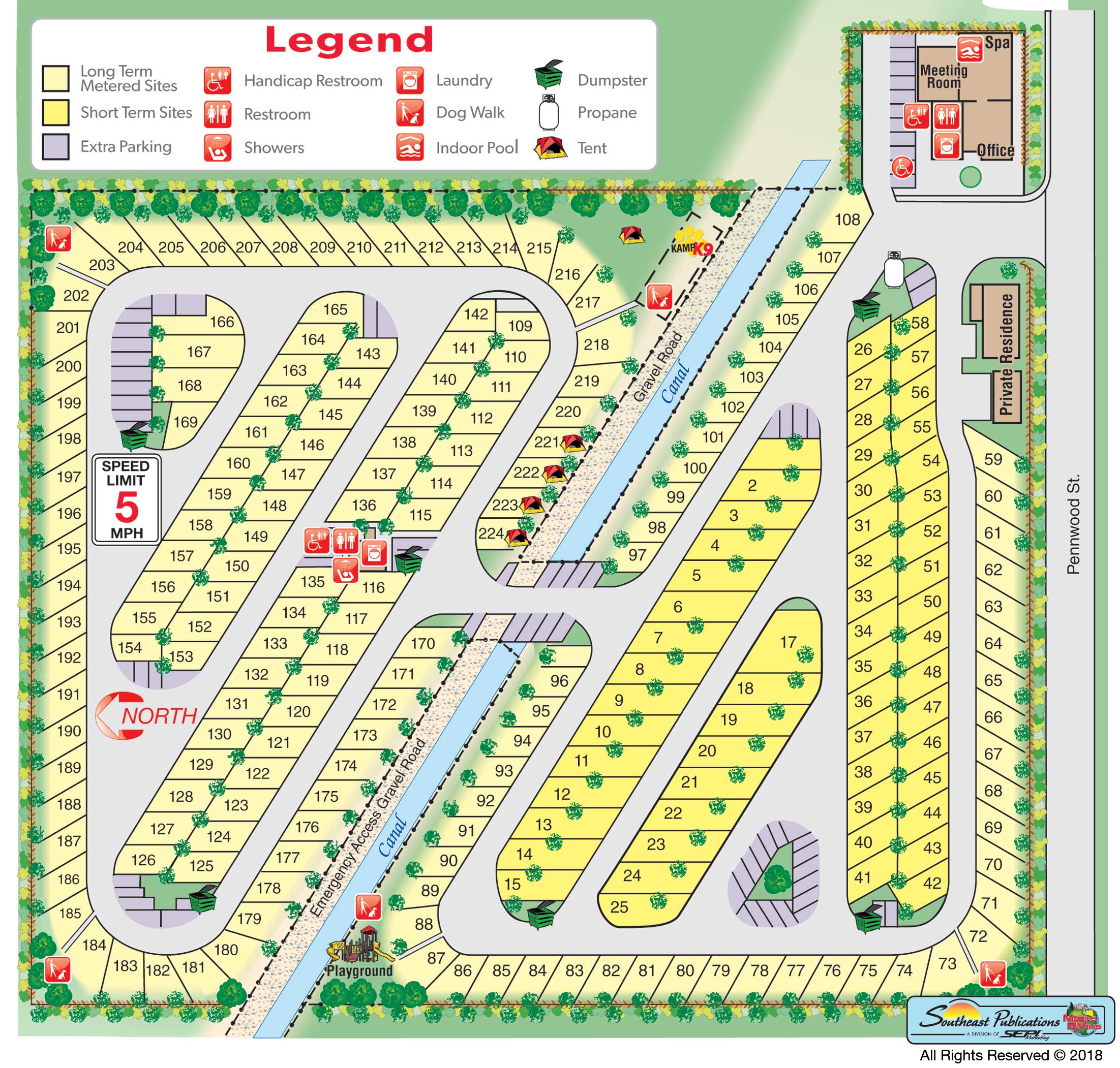 Meridian, Idaho Campground Map | Boise / Meridian KOA