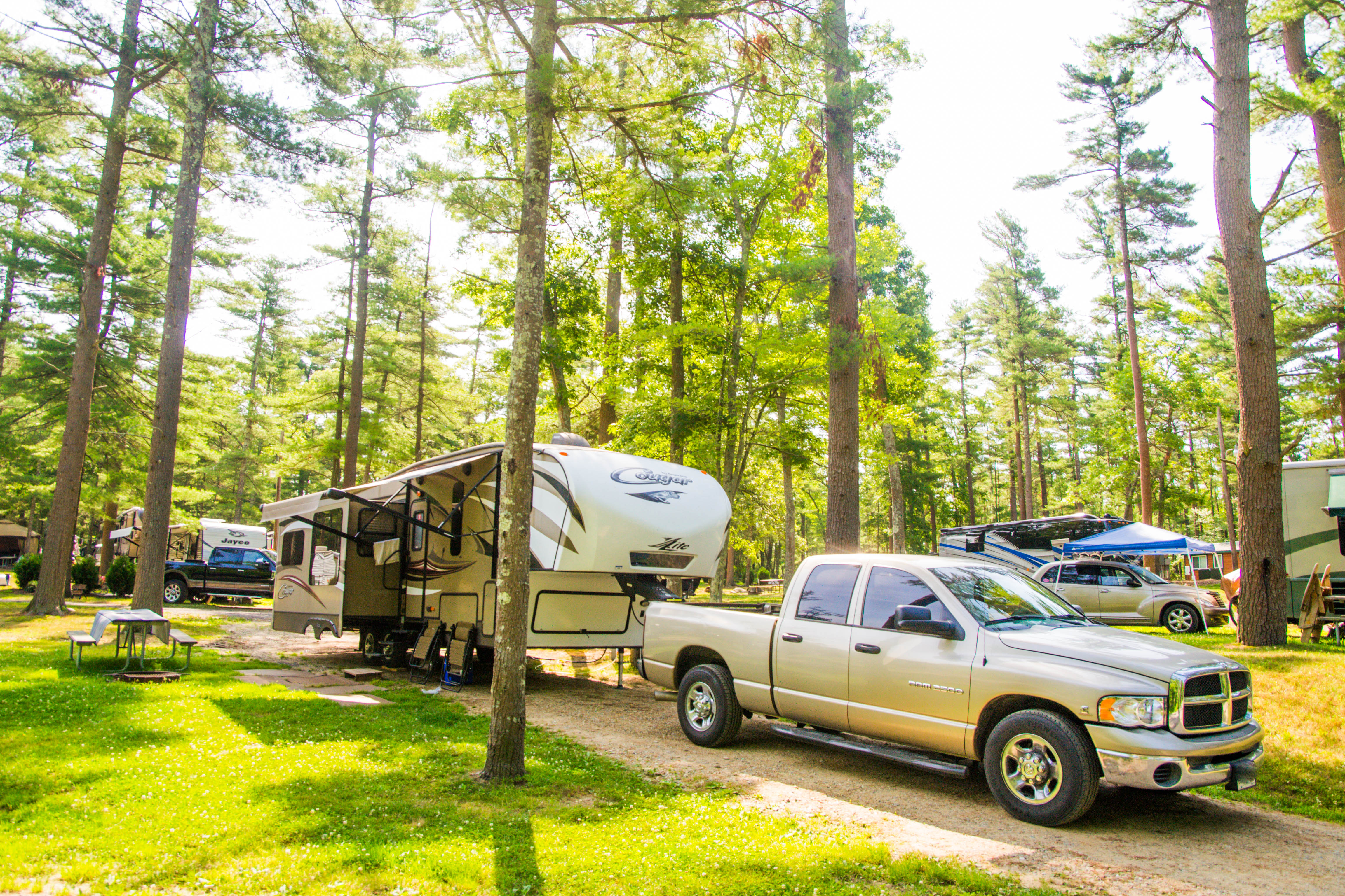 RV Camping Sites in Middleboro, MA | Back-In & Pull-Thru