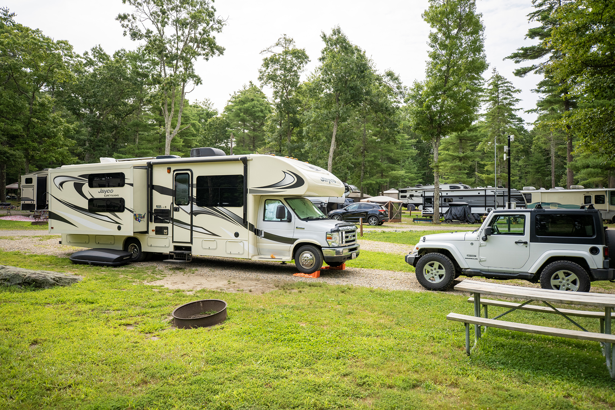 RV Camping Sites in Middleboro, MA | Back-In & Pull-Thru