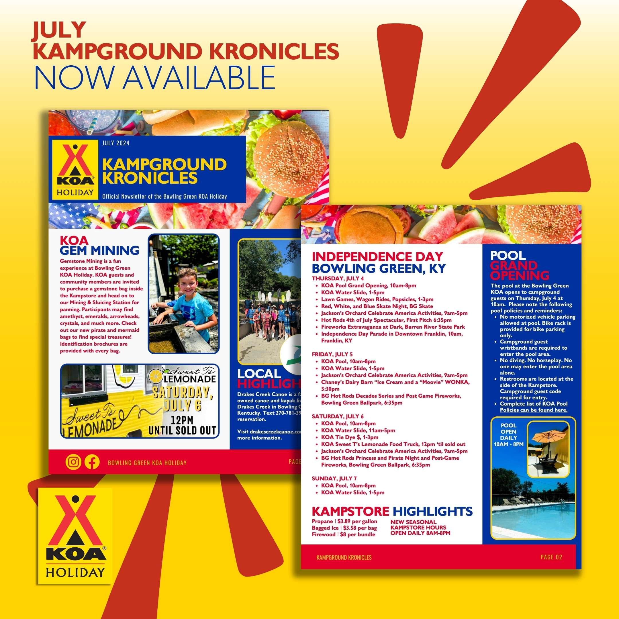 KOA Kampground Kronicles July 2024