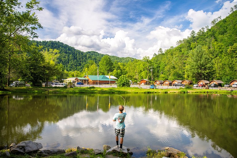 Cherokee, NC Campsite with Trout Fishing, Pools & More | KOA