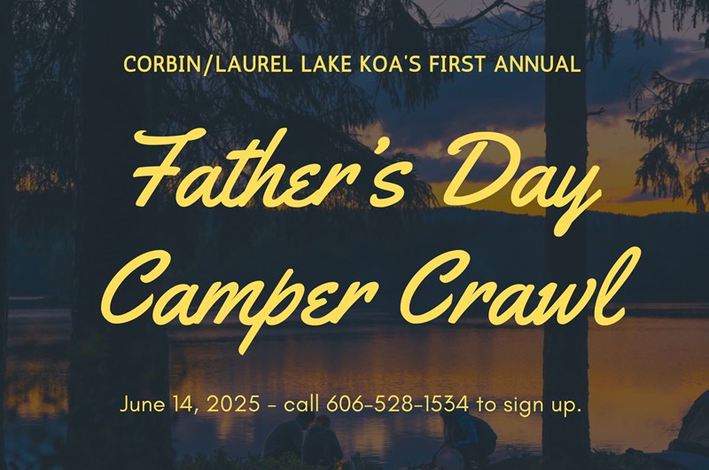 Father's Day Camper Crawl: Event at the Corbin / Laurel Lake KOA ...