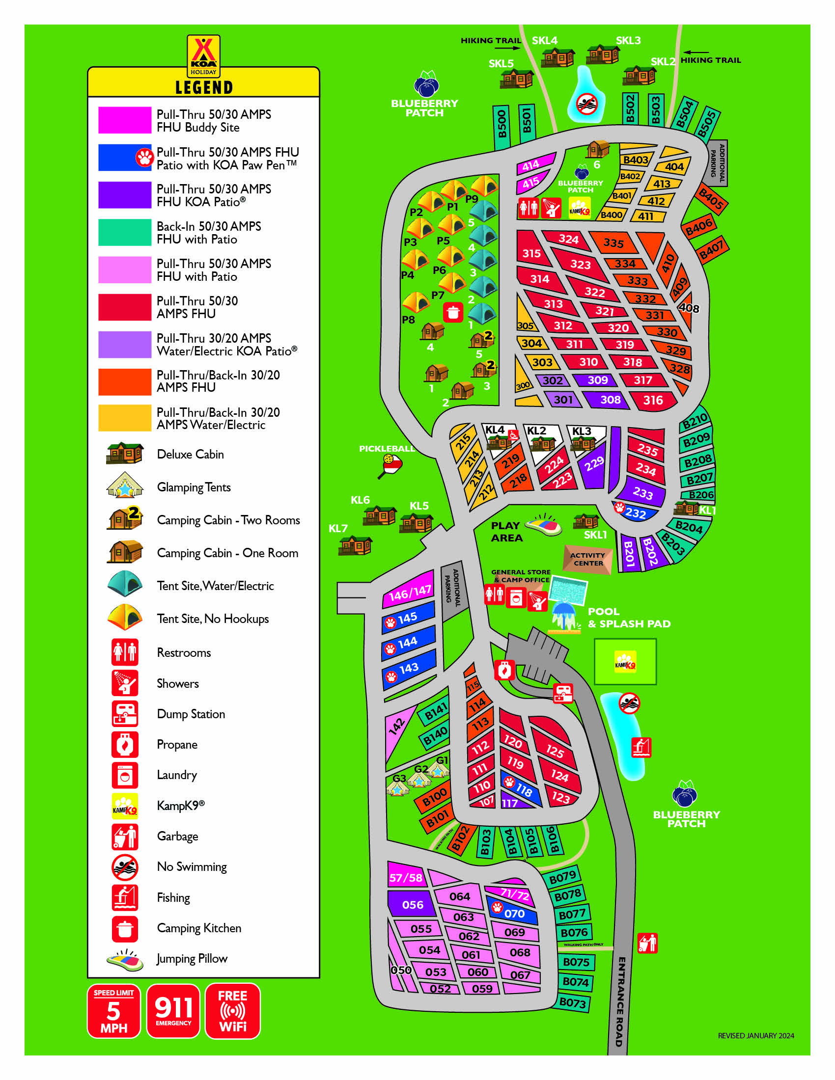 Michigan Campgrounds Map | Covert / South Haven KOA Holiday