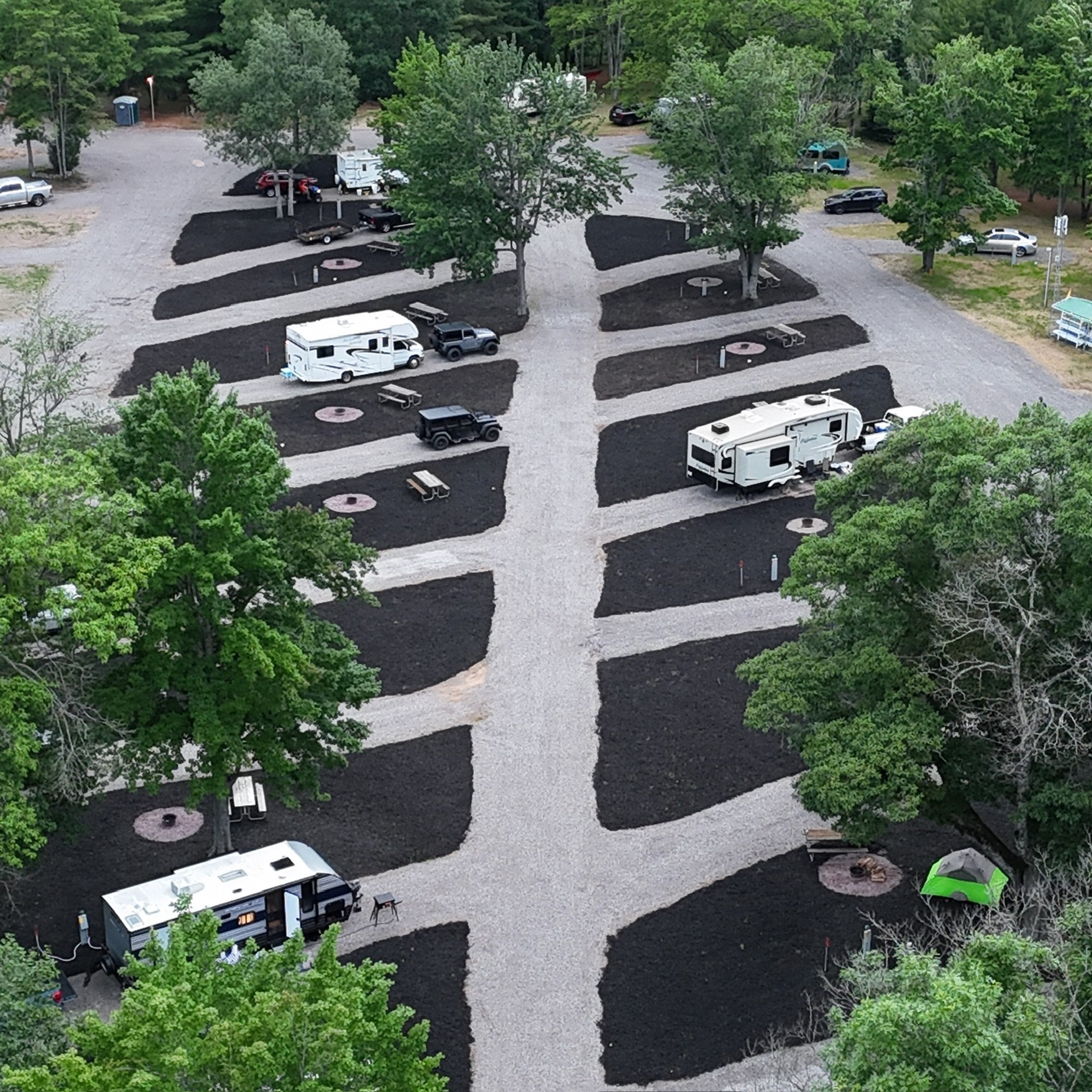 Frederic, Michigan Campground Map | Gaylord South / Bradford Lake KOA ...