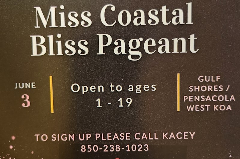Miss Coastal Bliss Pageant Event At The Gulf Shores Pensacola West