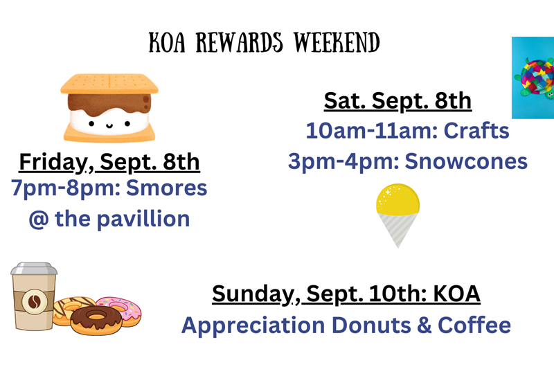KOA Rewards Appreciation Weekend: Event at the Hattiesburg / Okatoma River KOA Campground in ...