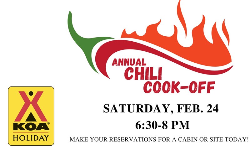 Annual Chili Cookoff: Event at the Hattiesburg / Okatoma River KOA ...