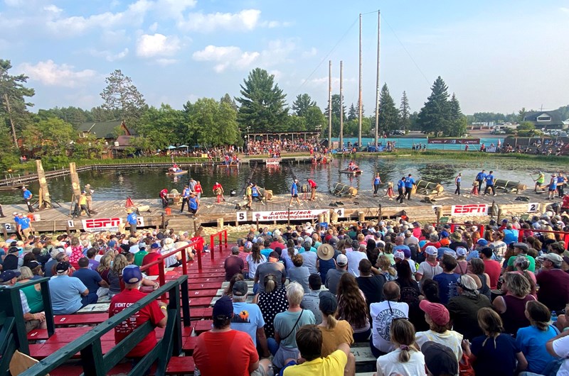 LUMBERJACK WORLD CHAMPIONSHIPS: Event at the Hayward KOA Holiday ...