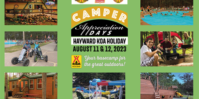 Hayward, Wisconsin Campground | Hayward KOA Holiday