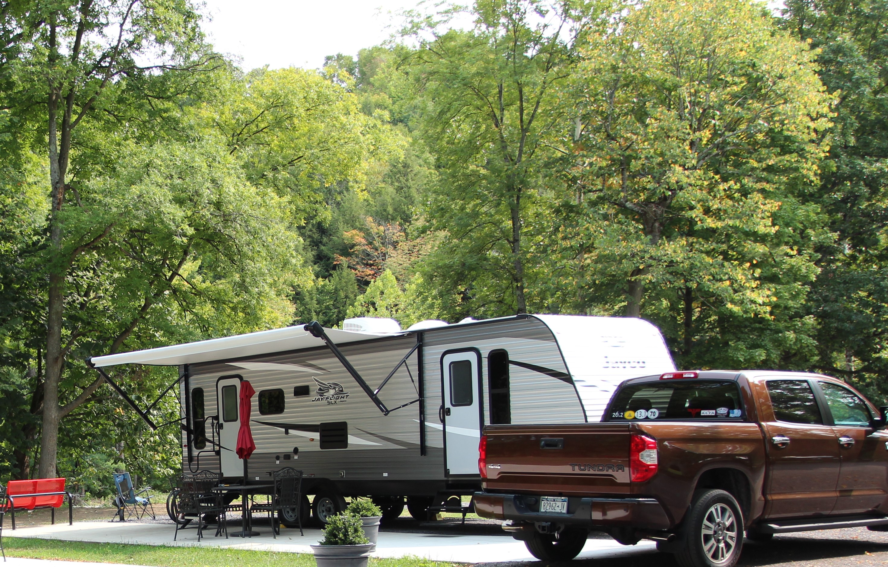 Creekside Back In 50/30/20 Amp KOA Patio Sites 61-65
