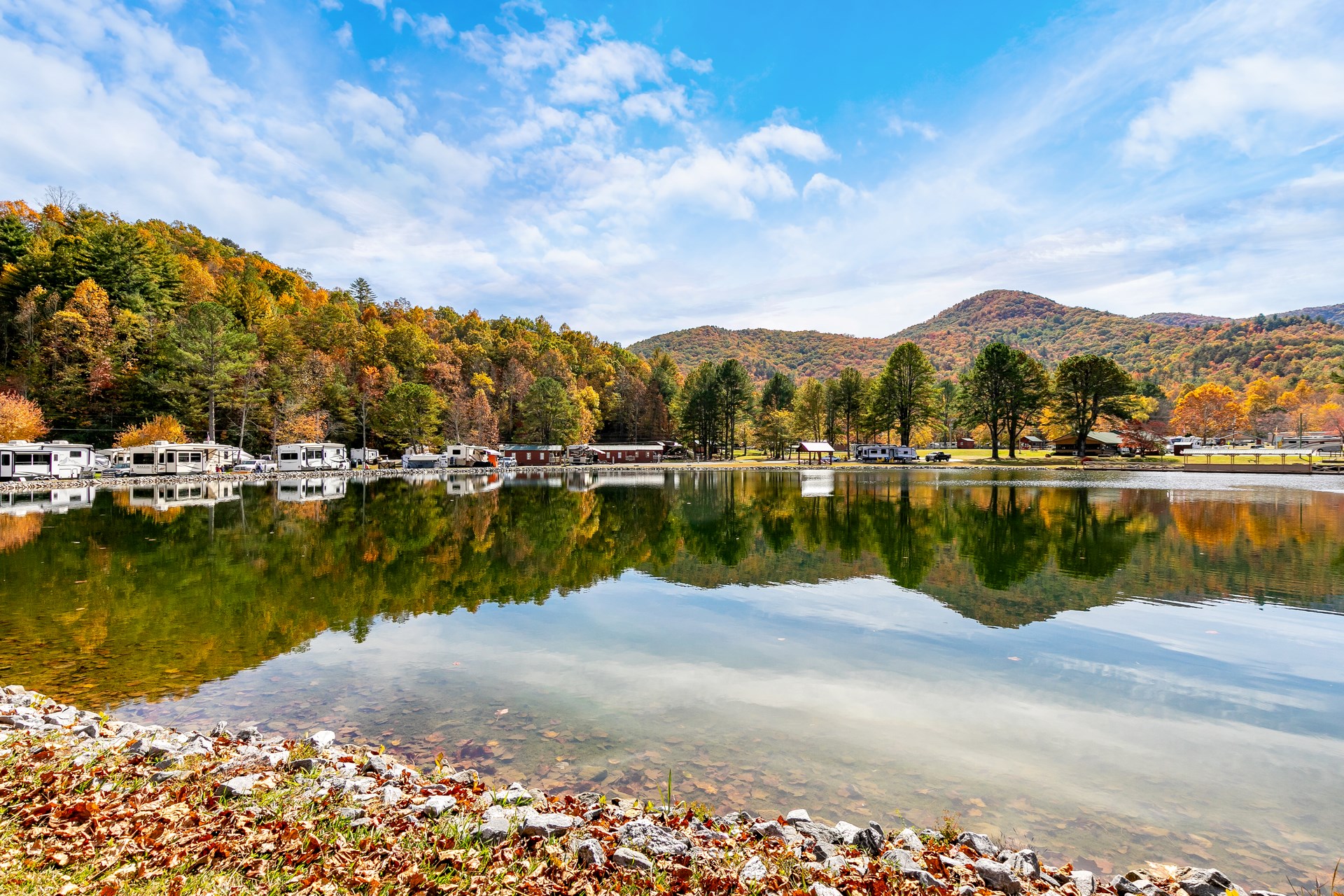 Hiawassee, Georgia KOA Holiday Campground and Site Map