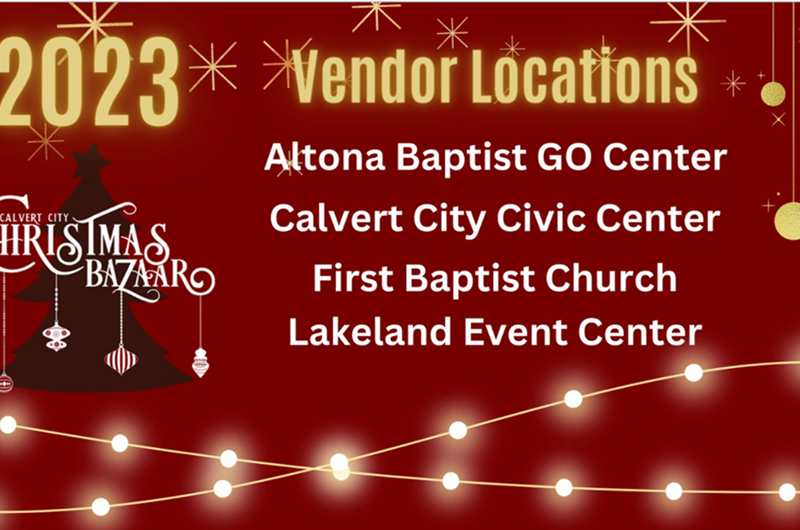 CHRISTMAS BAZAAR: Event at the Paducah / I-24 / Kentucky Lake KOA ...