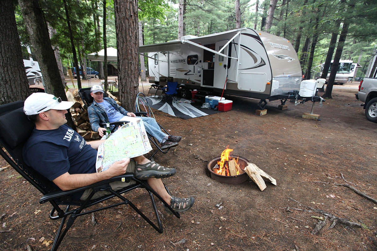 Pull Thru & Back in RV Camping Sites in Lake Placid, NY