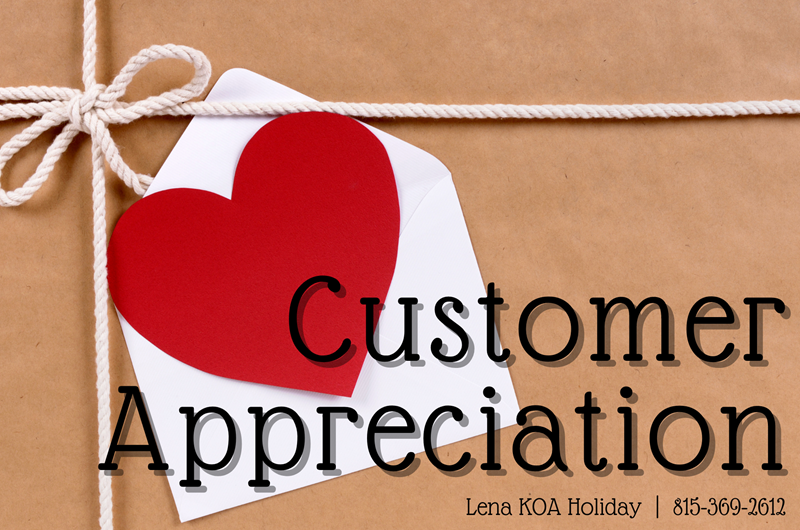 Customer Appreciation Weekend: Event at the Lena KOA Holiday Campground ...