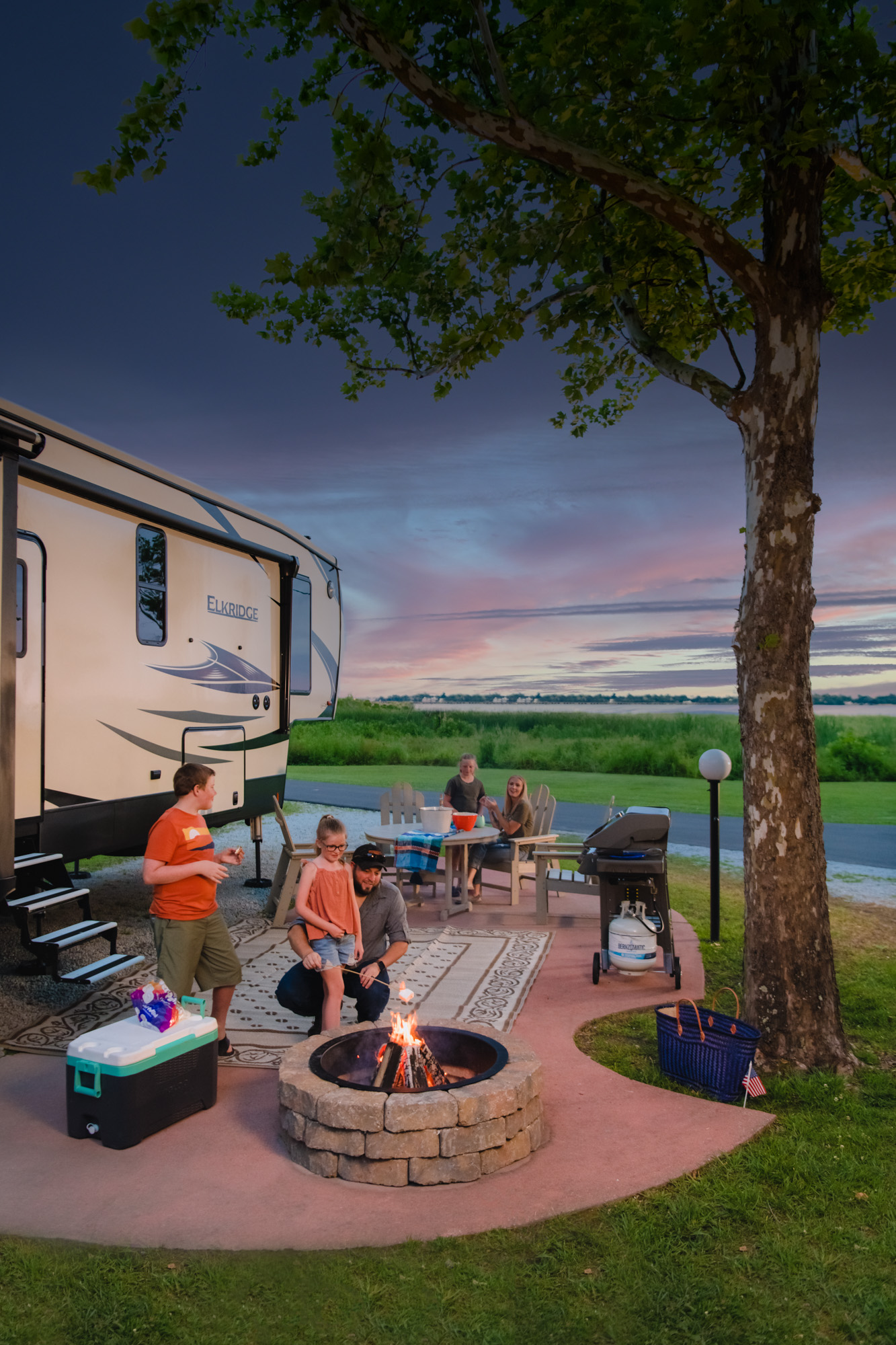 RV Campground Site Rentals in New Bern | New Bern KOA