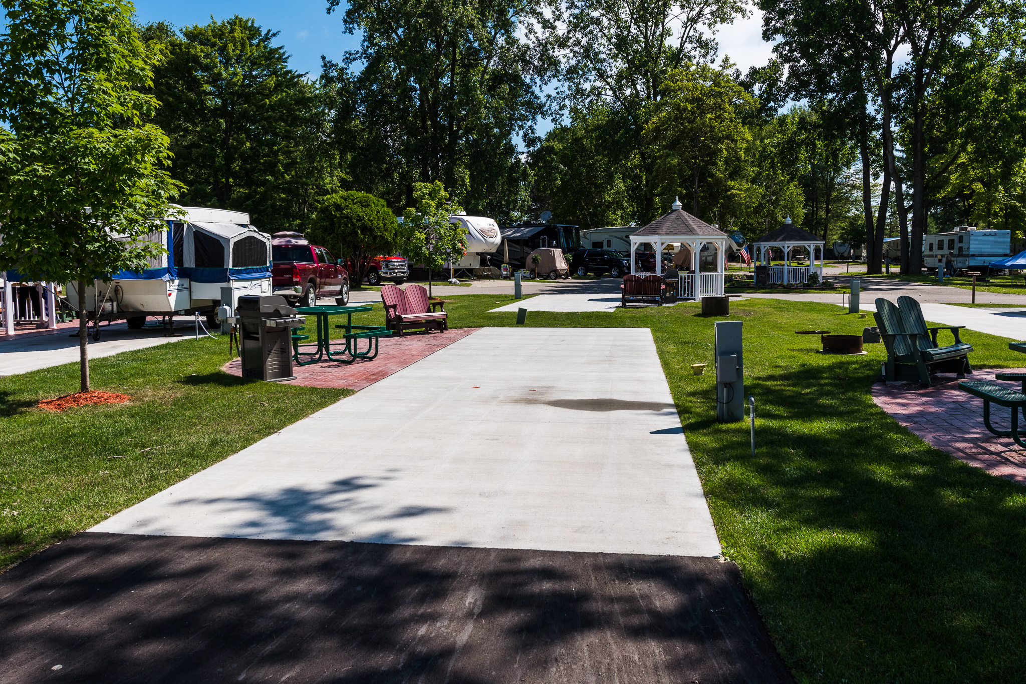 Port Huron KOA Resort Site Types