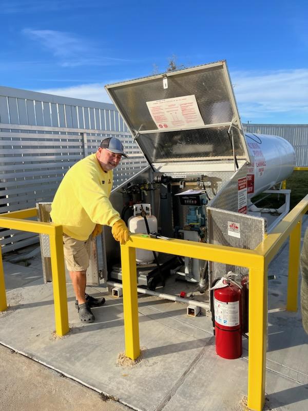 Propane Refill Station at Rockport/Corpus Christi KOA