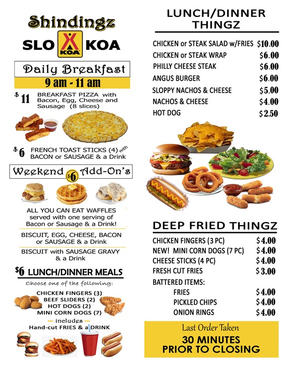 Salem, Ohio Food Services | Salem / Lisbon Ohio KOA Holiday