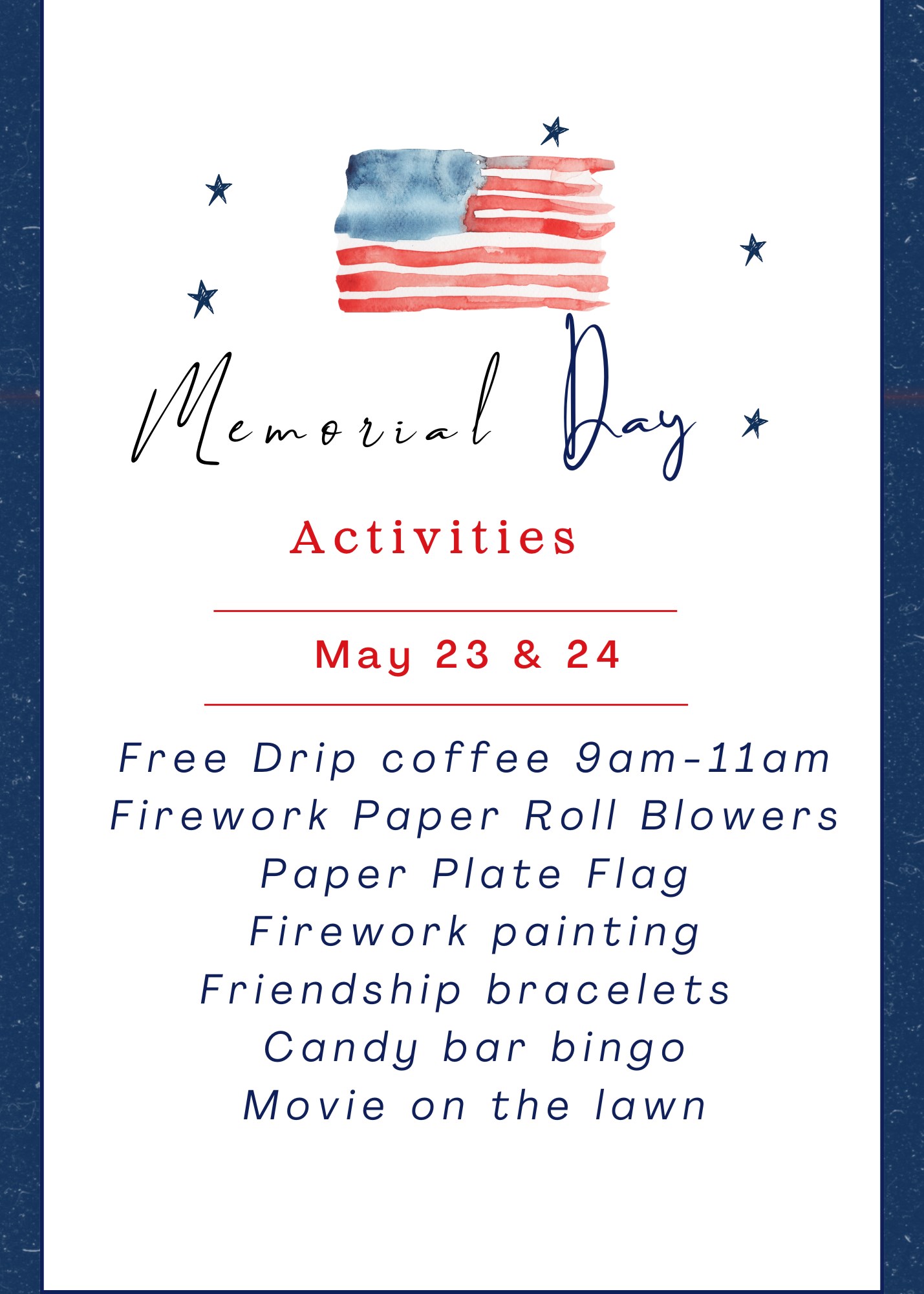 Memorial Day Weekend