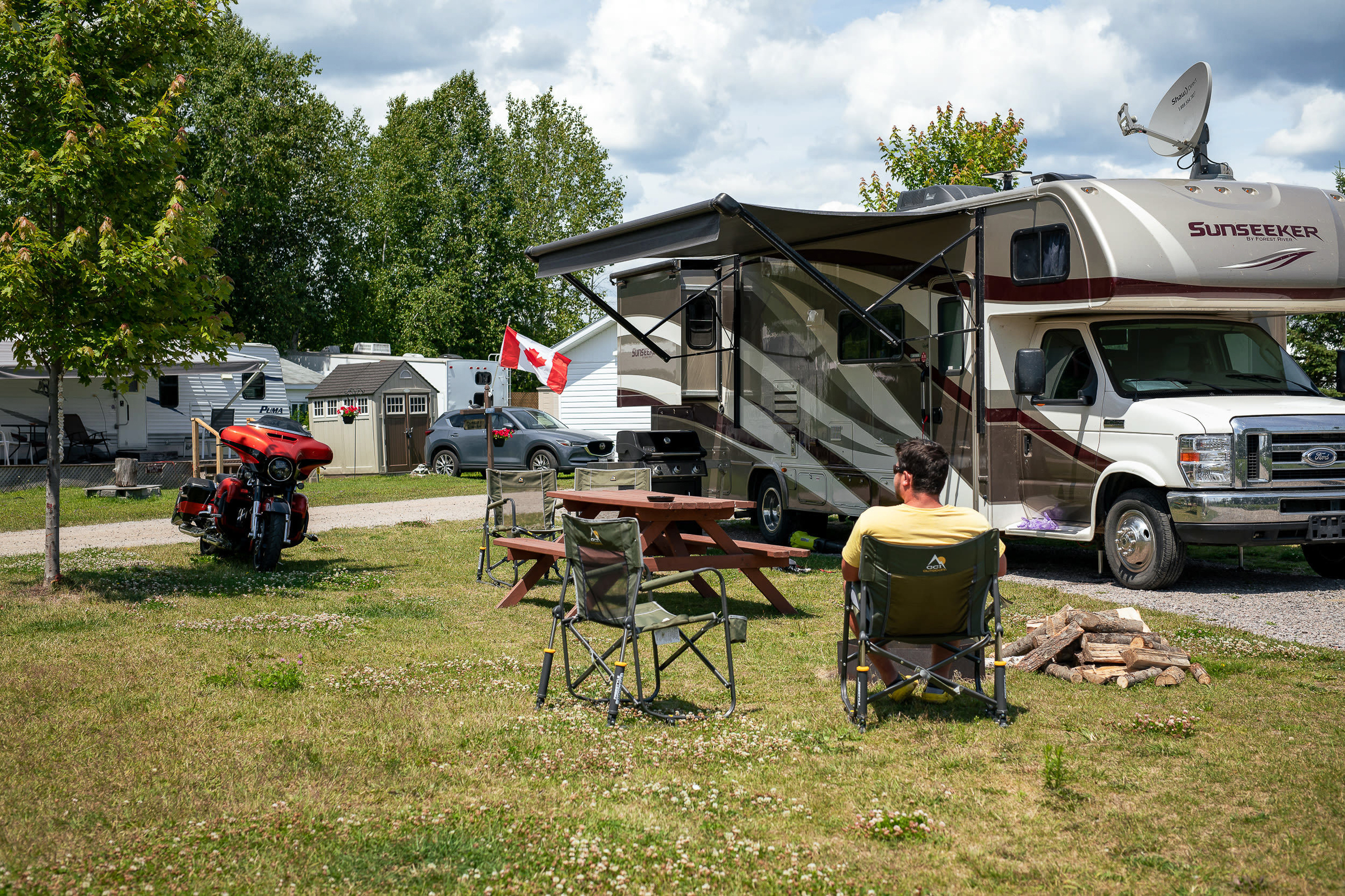RV Camping | Individual Sites at Sturgeon Falls KOA