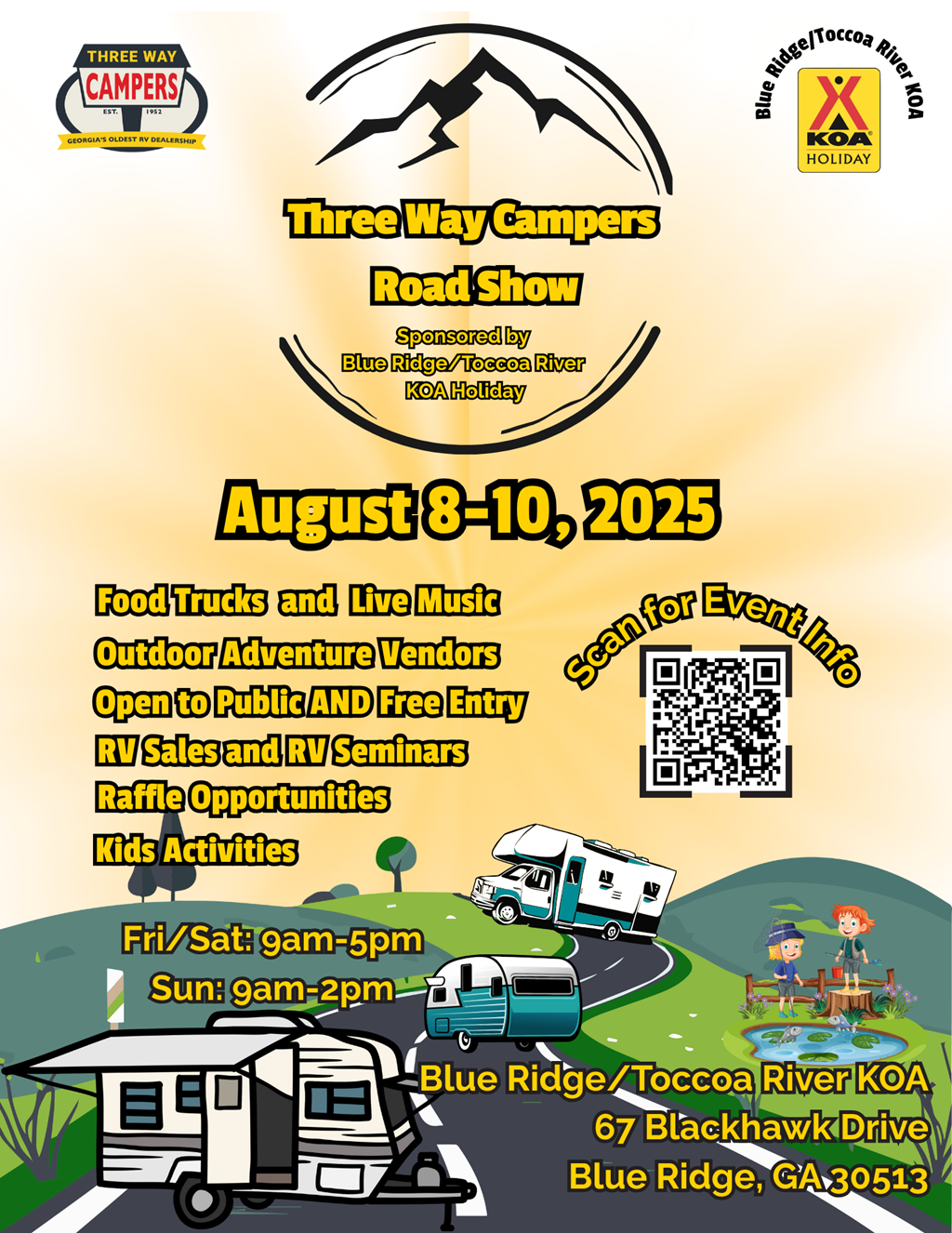 Three Way Campers Road Show