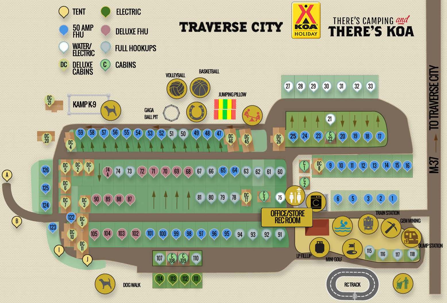 Buckley, Michigan Campground | Traverse City KOA