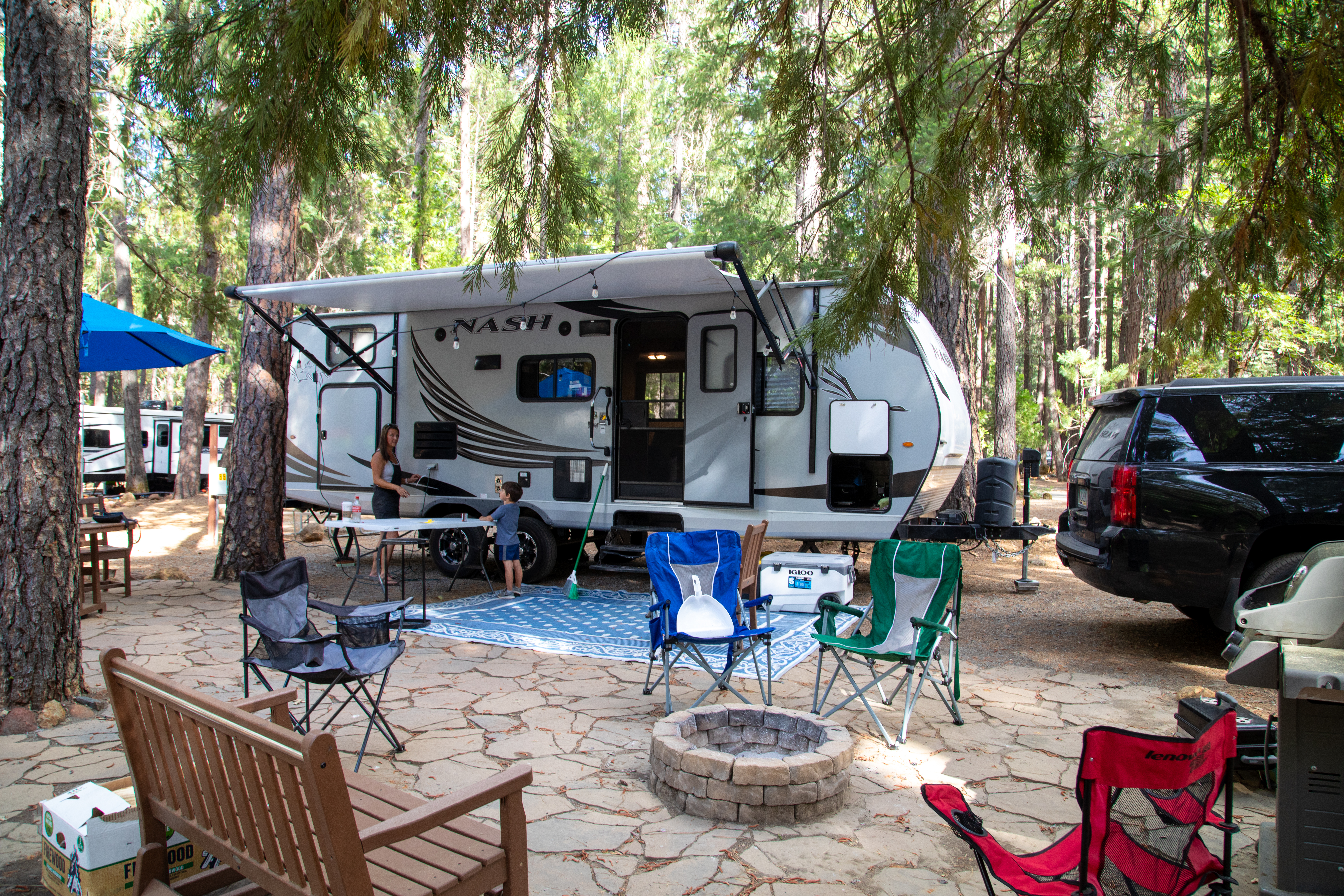 Trinity Center, California RV Camping Sites | Trinity Lake KOA Holiday