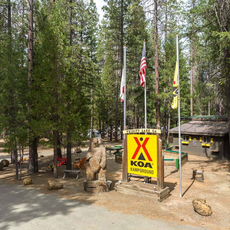 Trinity Center, California Campground Map | Trinity Lake KOA Holiday