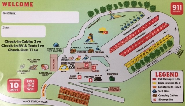 Washington, Pennsylvania Campground | Washington / Pittsburgh SW KOA