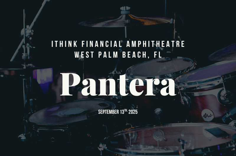 Pantera at iTHINK Financial Amphitheatre: Event at the West Palm Beach ...