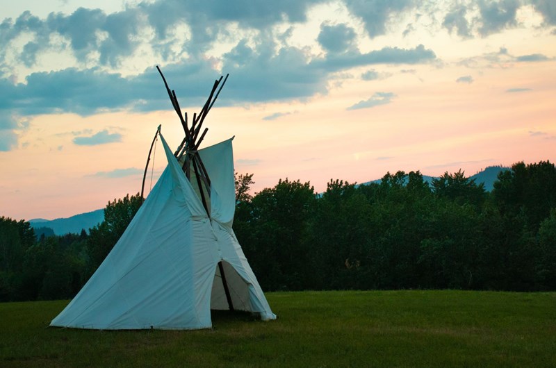 Lighting of Teepees: Event at the Yellowstone Park / West Gate KOA ...